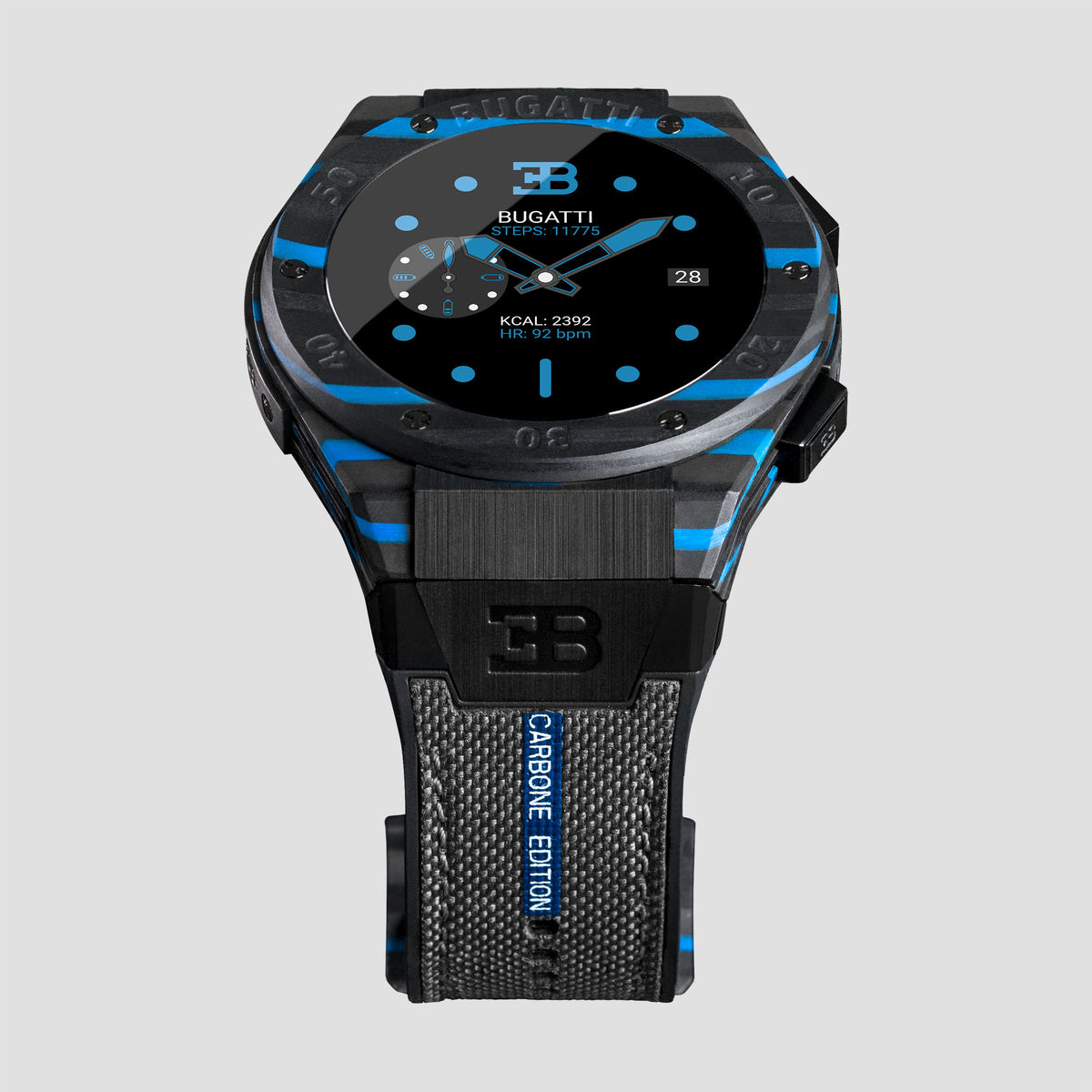 Watches | Bugatti Carbone Limited Edition Blue and Black Smartwatch