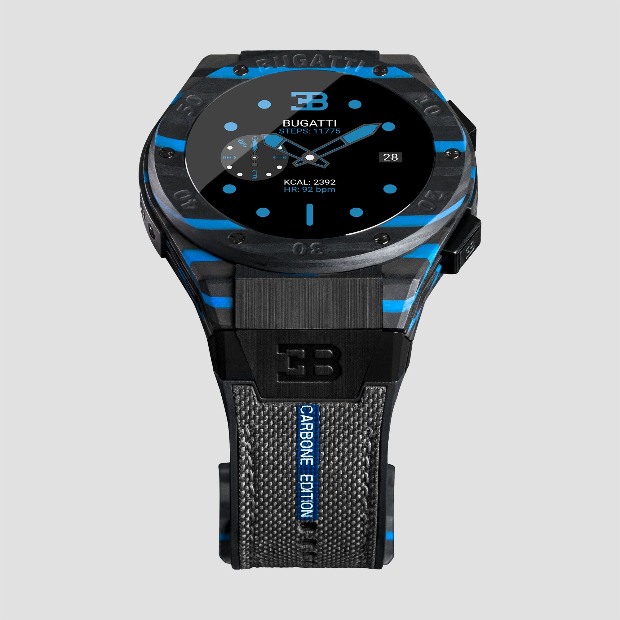 Watches | Bugatti Carbone Limited Edition Blue and Black Smartwatch