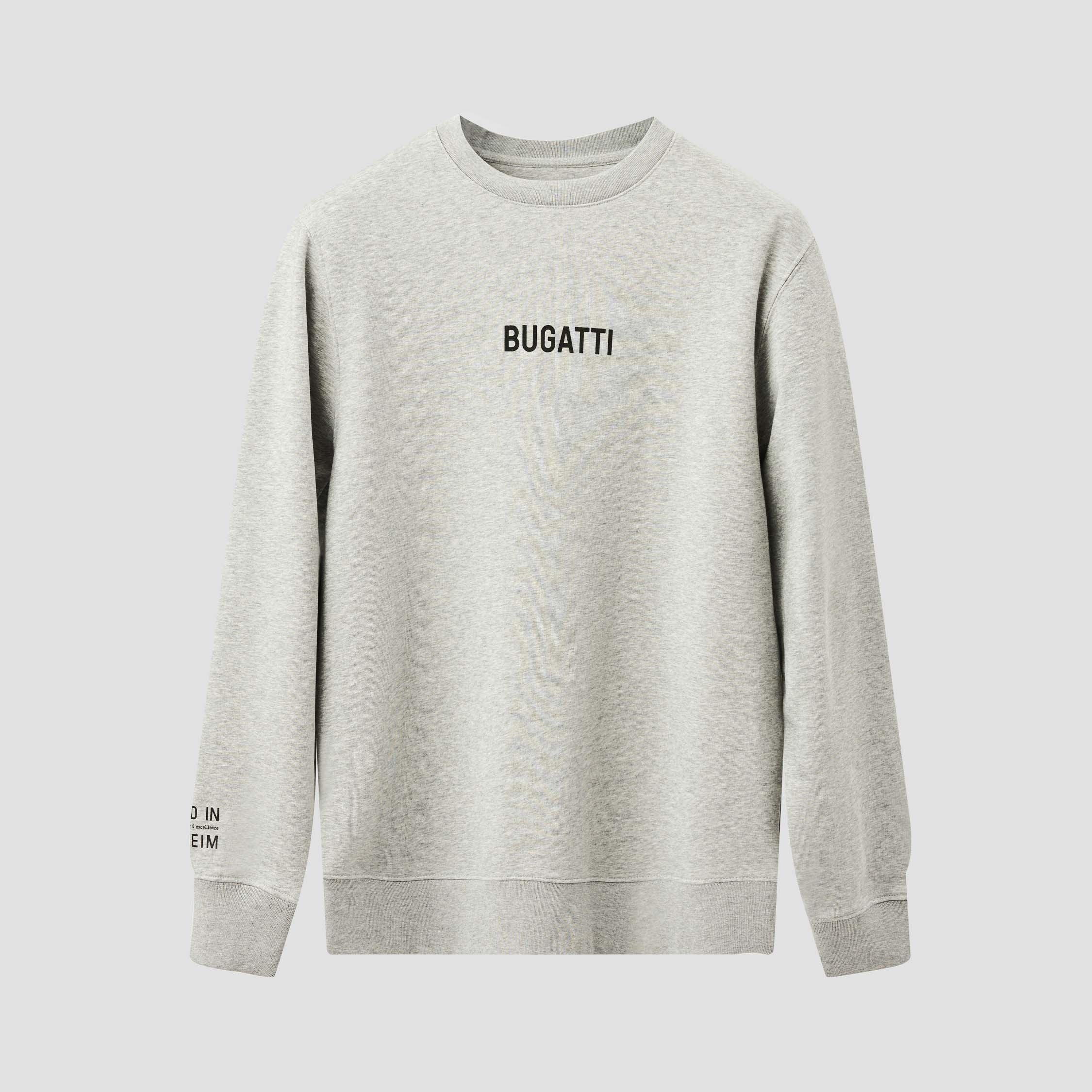 Clothing | Bugatti W16 Logo Print Grey Sweatshirt